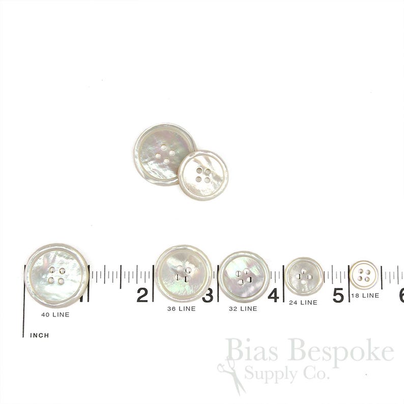 TITO Genuine Mother of Pearl Buttons for Shirts, Suits & Coats, Made in ...