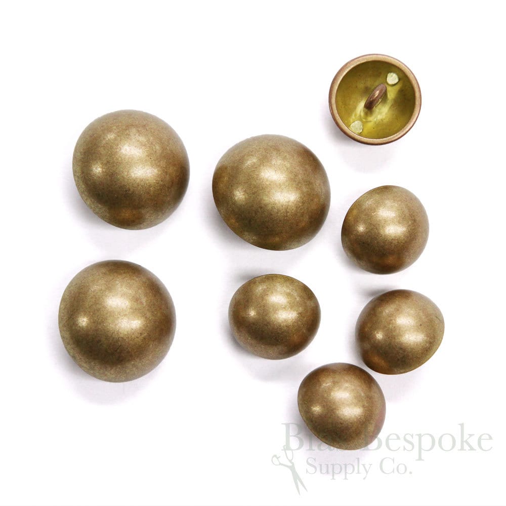 Sets of Gold and Silver Classic Dome Buttons in Two Sizes | Etsy