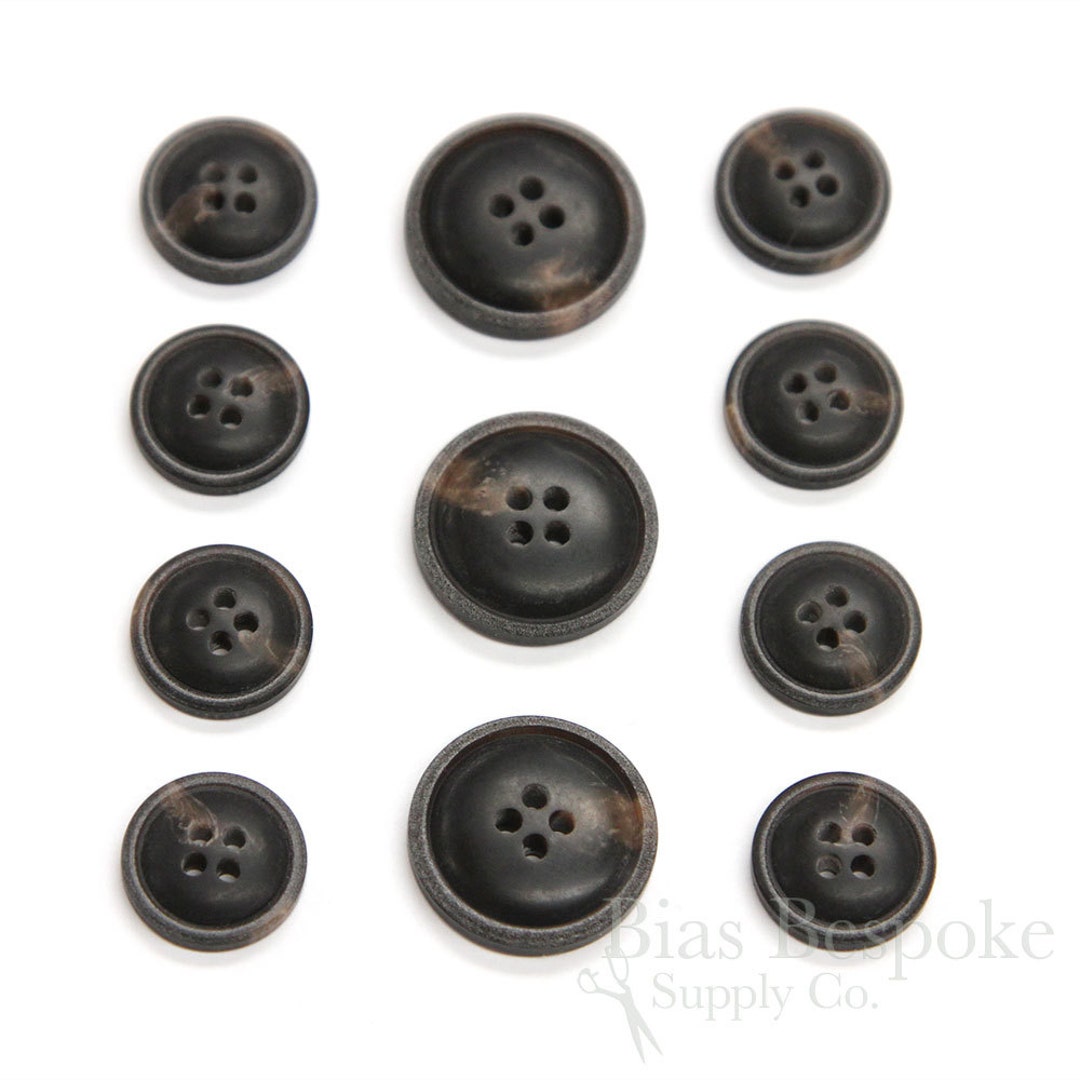 Matte Brown-black Convex Buttons for Suits and Coats, Made in Italy - Etsy