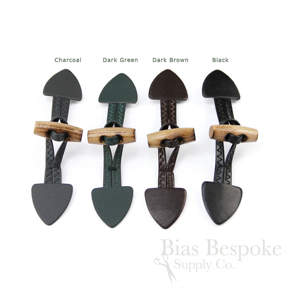 Small Leather Toggle Closures for Children's Clothes, Made in Italy - Etsy