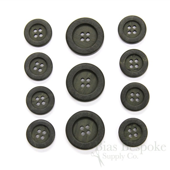 Buy Dark Gray green Modern Wood effect Suit Buttons Made in Italy Online in India Etsy