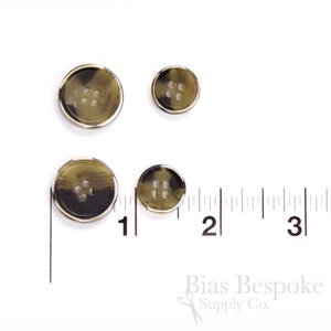 Set of 11 Tan Modern Burnt-edge Suit Buttons, Made in Italy - Etsy