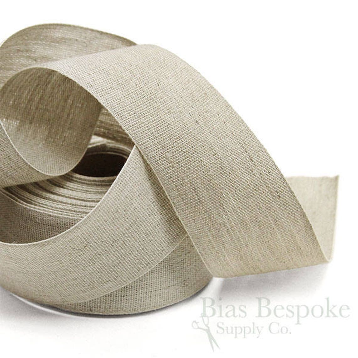 20 Meter Roll Natural Linen and Cotton Ribbon Tape in Four Widths, Made ...