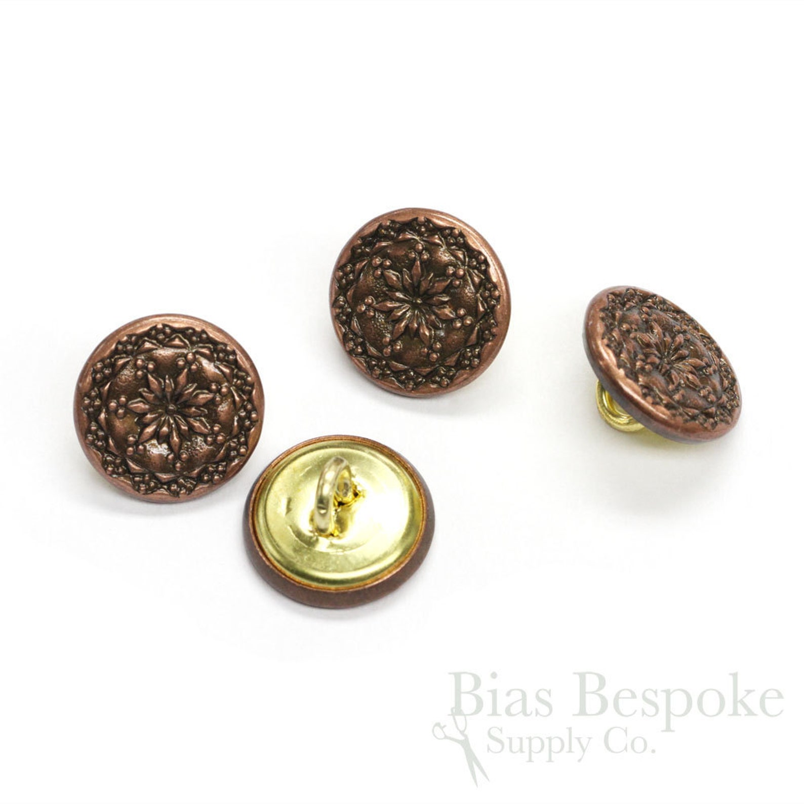 Sets of Copper Traditional Folk Star Buttons, Made in France - Etsy