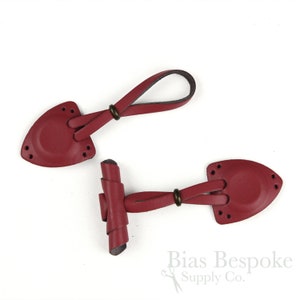 7" Genuine Leather Toggle Closures, Made in Italy - Etsy