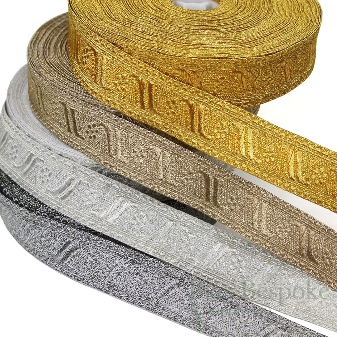 FLORENCE 1 1/4" Wide Military-style Bullion Braid Trim: 5 Yards or 27 ...