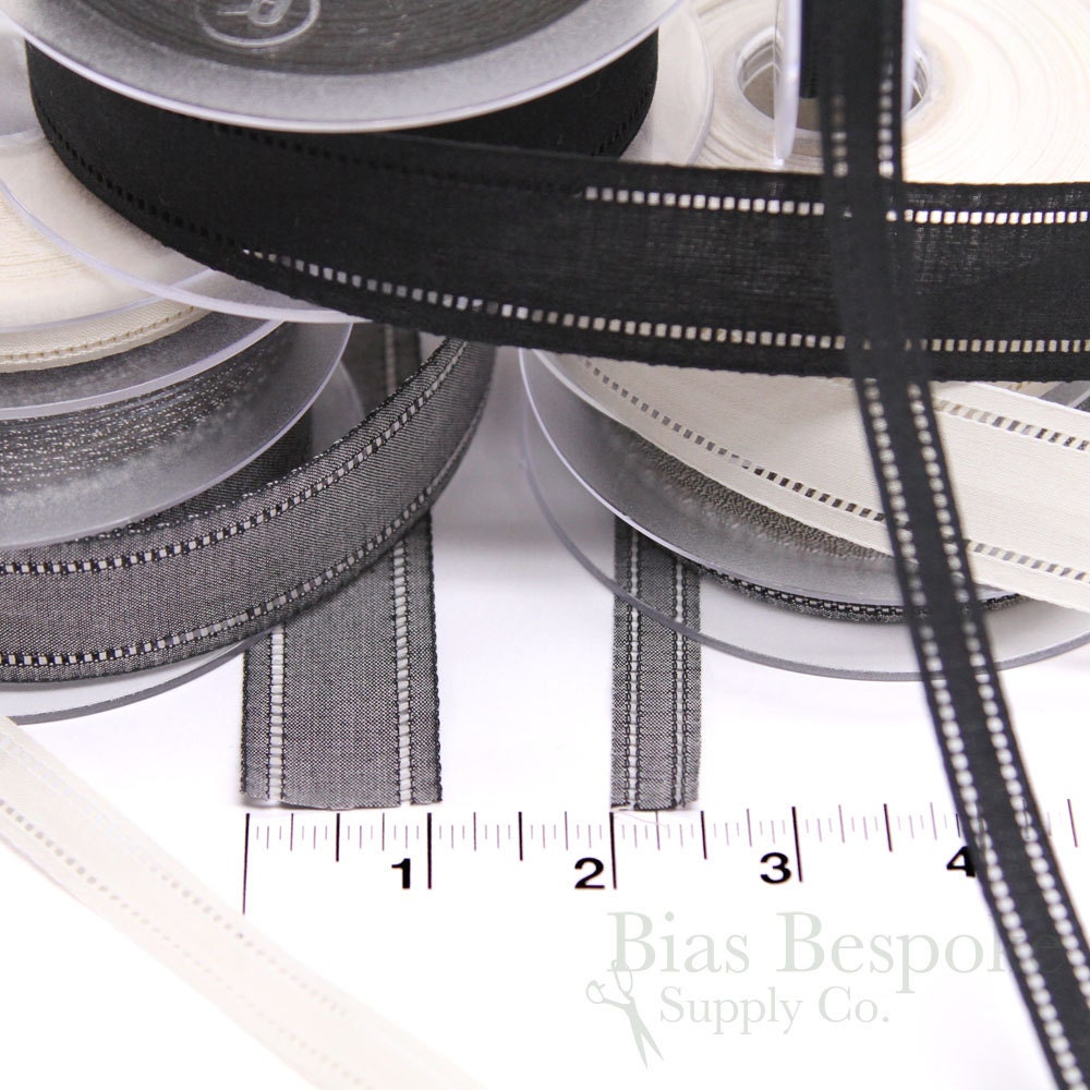 CLARA Cotton Eyelet Ribbon, Made in Italy in Two Widths and Three ...