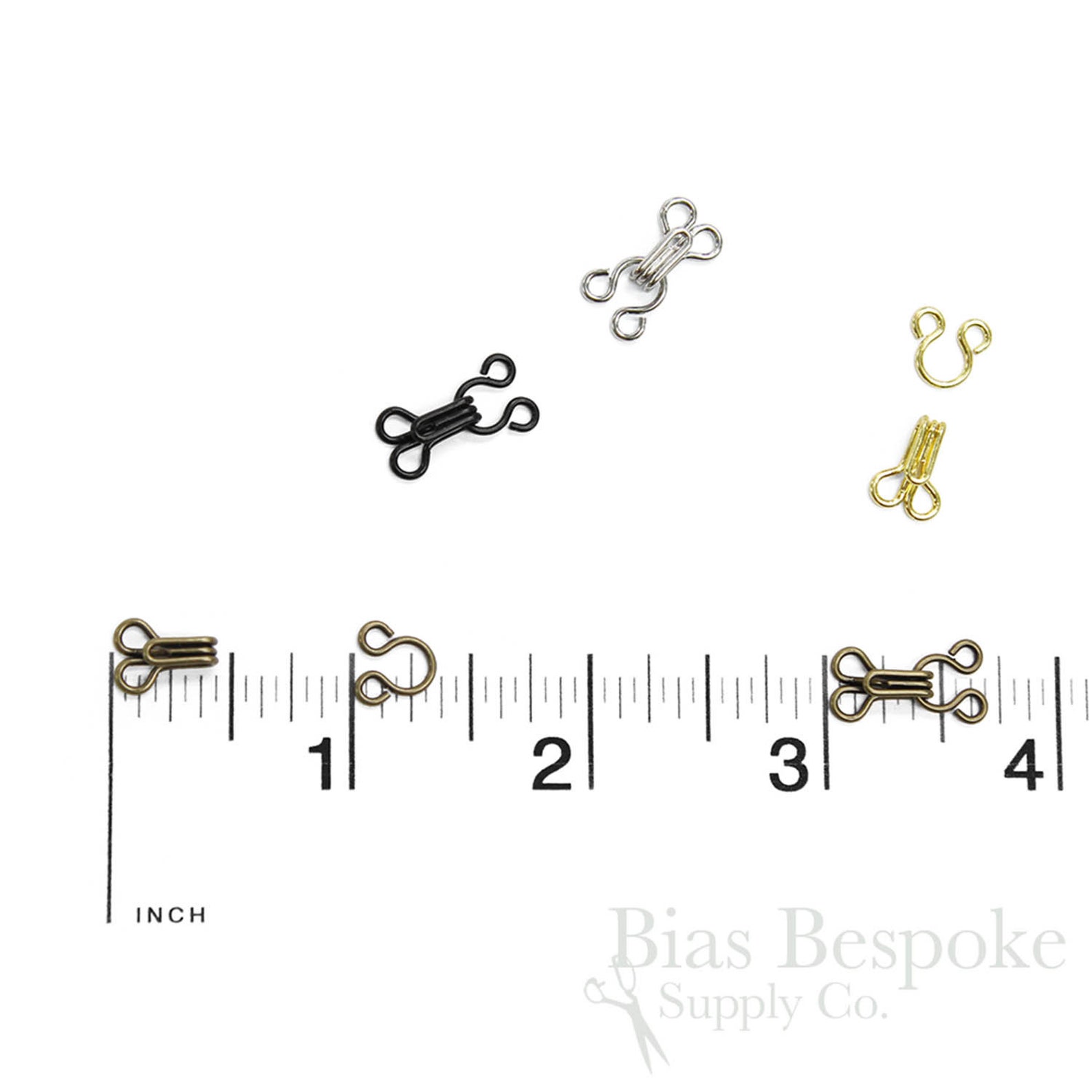 144 Sets of Medium (1/2" Long) Hooks and Eyes, Yen Brand - Etsy