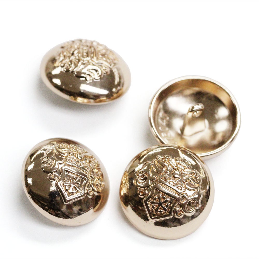 Sets of Bright Gold Metal Crest Buttons - Etsy