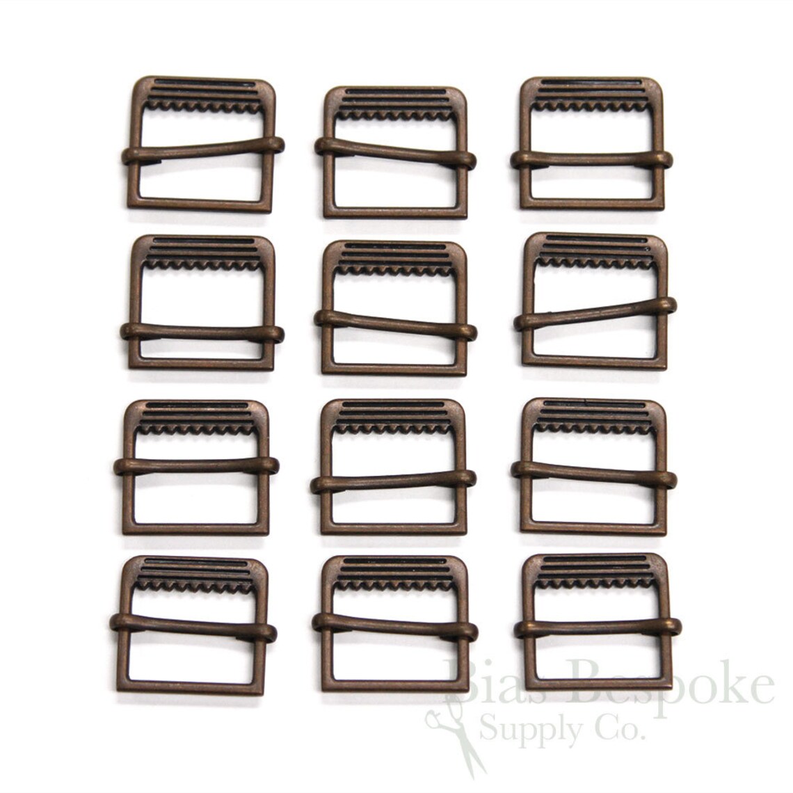 Set of 12 Slide-style Small Metal Buckles - Etsy