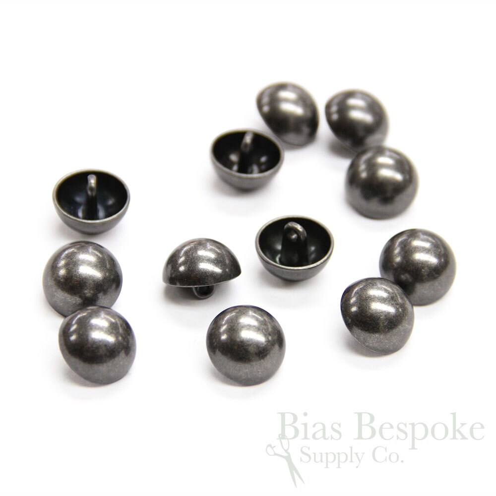 Set of 12 Classic Dome Buttons Four Colors Available Made in | Etsy