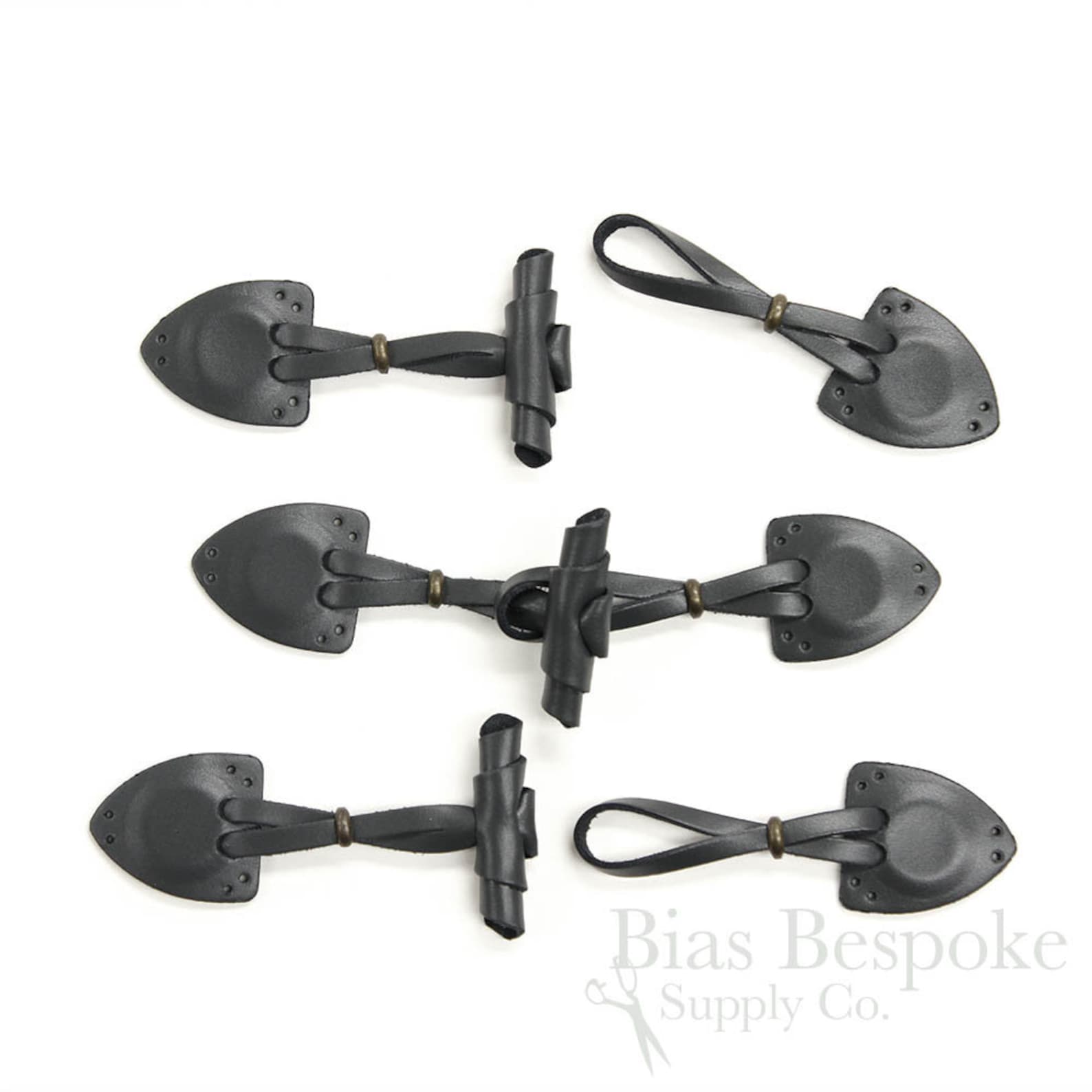 7 Genuine Leather Toggle Closures Made in Italy | Etsy