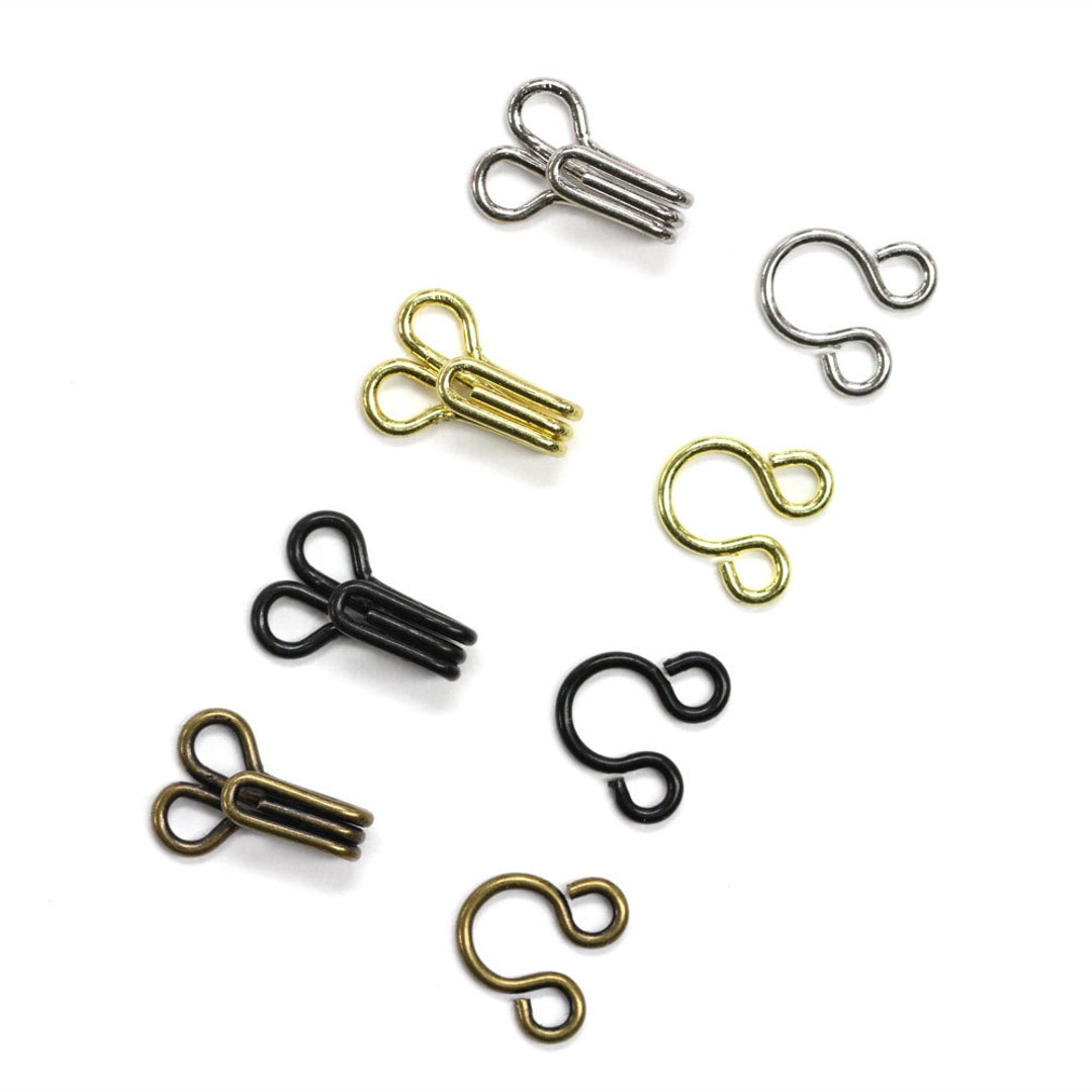 144 Sets of Medium (1/2" Long) Hooks and Eyes, Yen Brand - Etsy