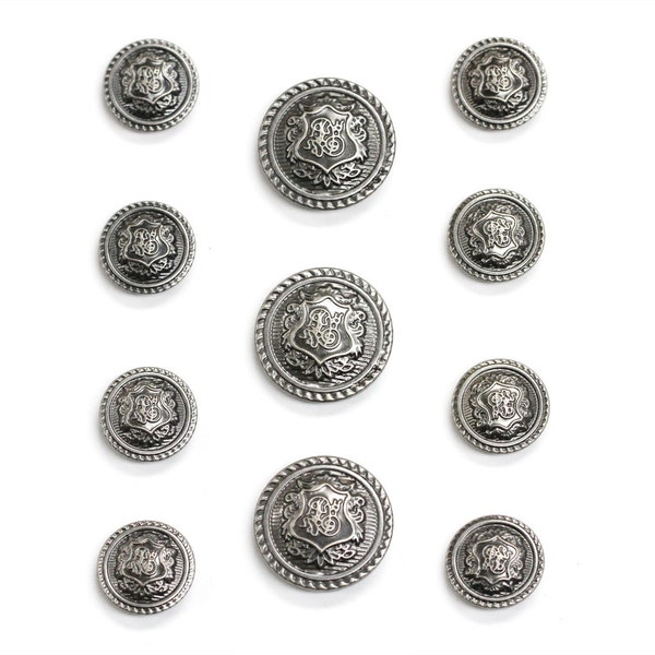 Silver Buttons - Etsy