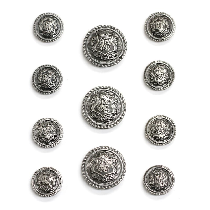 Metal Buttons Plain - Etsy