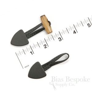 Small Leather Toggle Closures for Children's Clothes, Made in Italy - Etsy