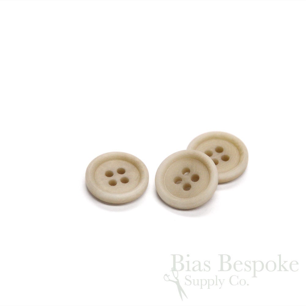 Sets of LUCA Classic Matte Beige Corozo Suit Buttons Made in - Etsy
