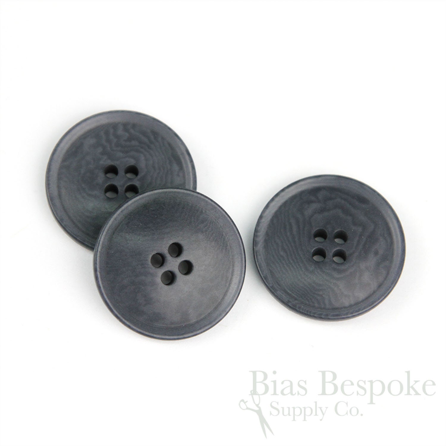 Sets of STROM Dark Gray Corozo Suit and Overcoat Buttons, Made in Italy ...