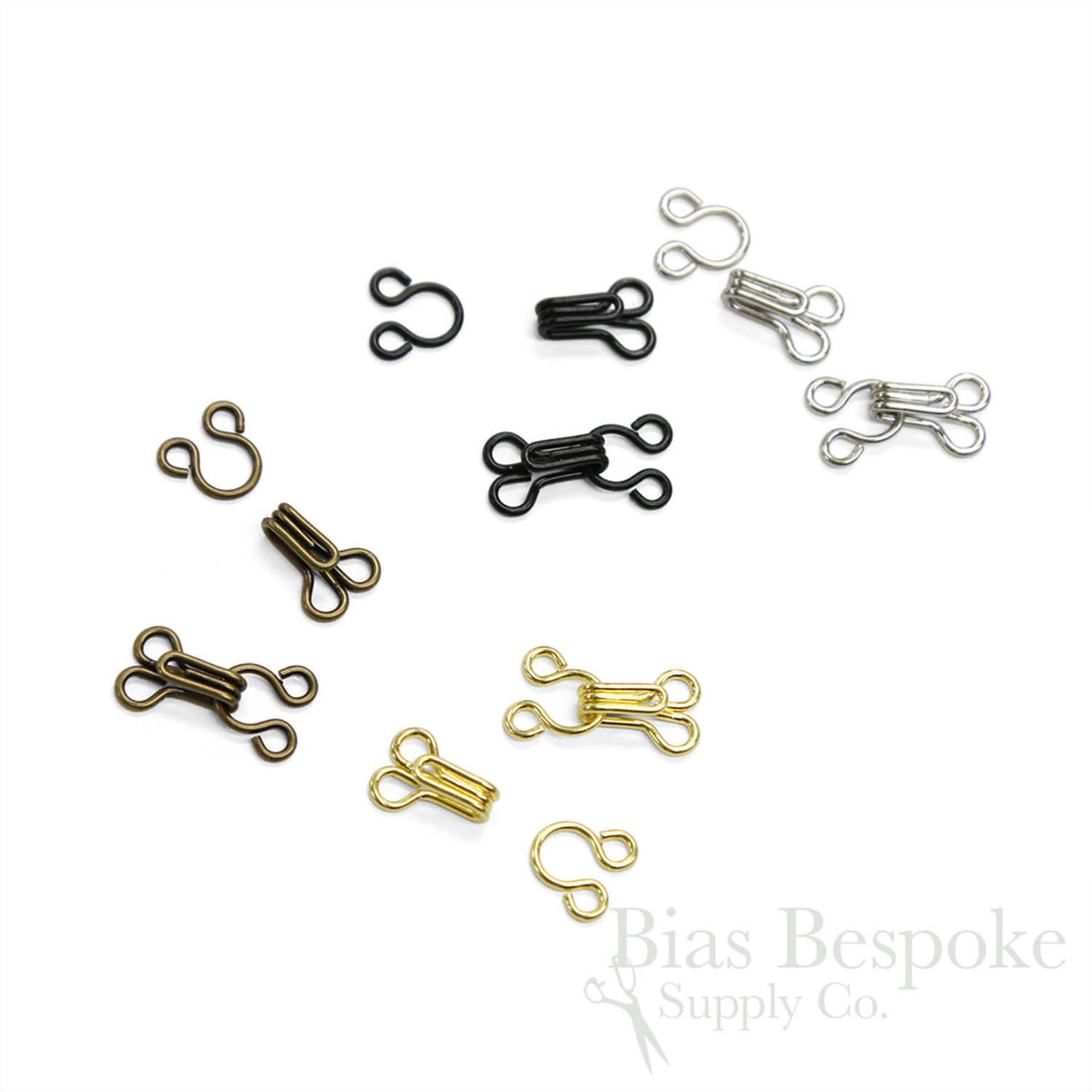 144 Sets of Medium (1/2" Long) Hooks and Eyes, Yen Brand - Etsy