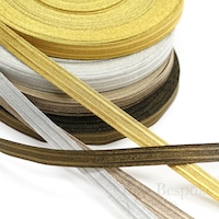 633.3 Metallic Gimp Trim - "small U-loop" Bright Silver - 1/4" (6mm ...