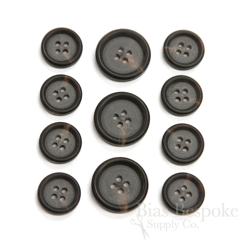 1 Black Gray Coat Buttons - Etsy