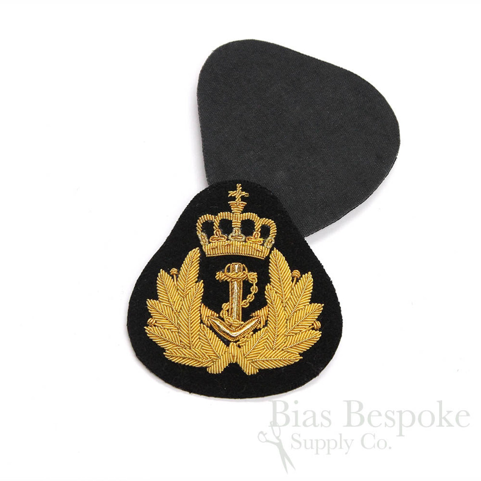 Silver and Gold Bullion Wire Embroidered Badges in Two Styles - Etsy