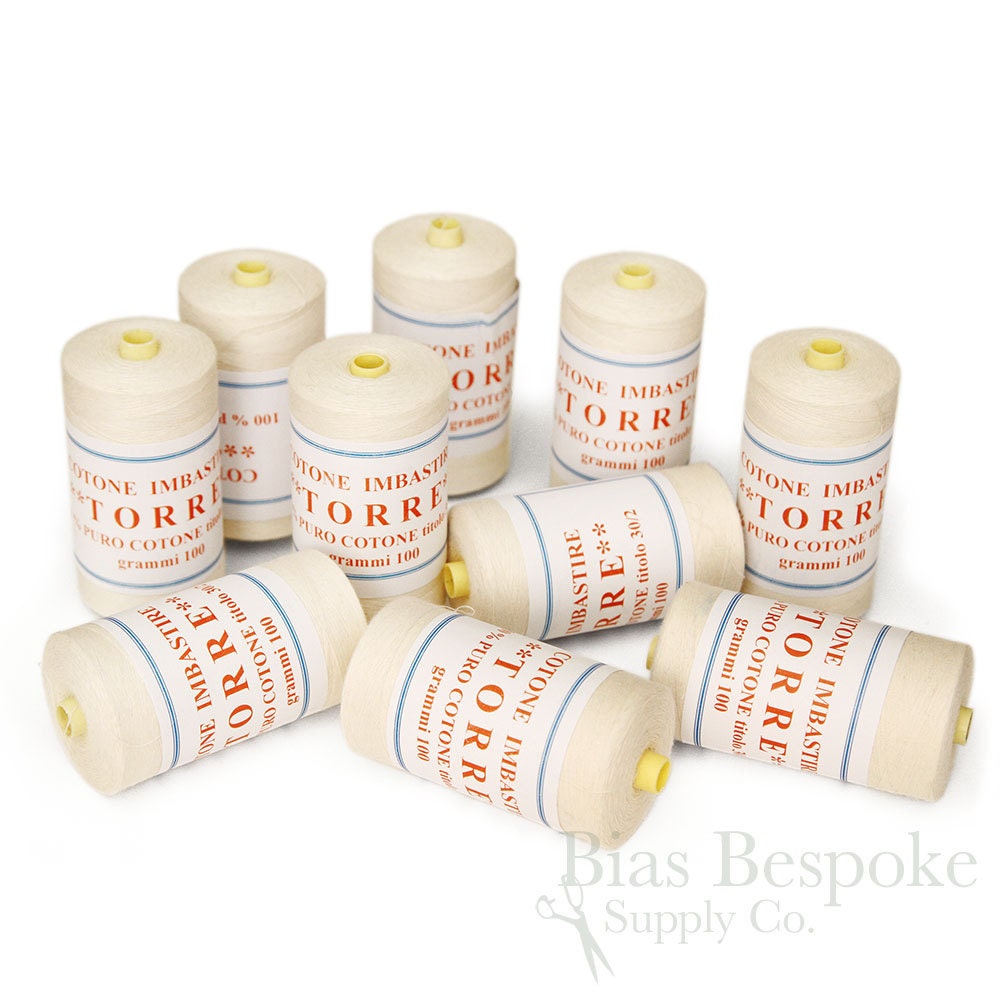TORRE 100% Cotton Basting Thread Made in Italy - Etsy