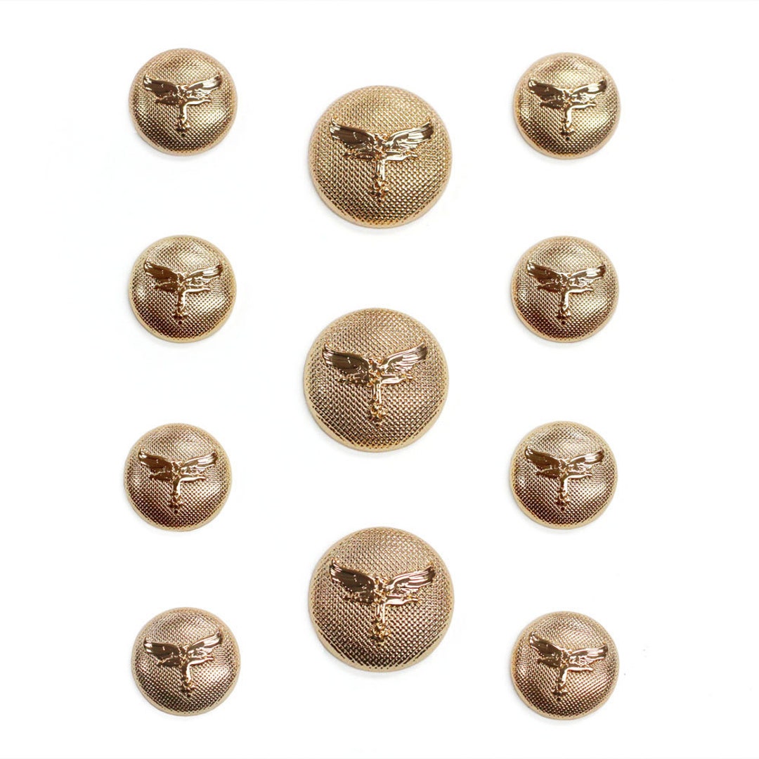 Sets of Gold Winged Metal Buttons - Etsy