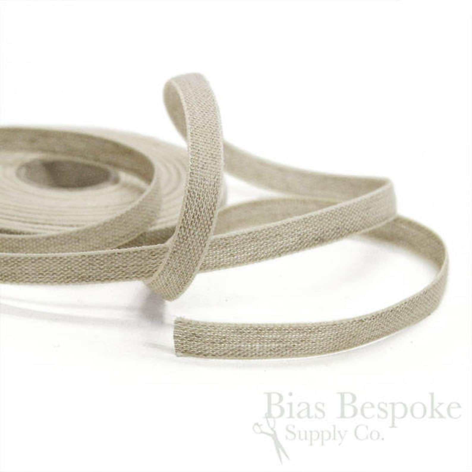 20 Meter Roll Natural Linen and Cotton Ribbon Tape in Four - Etsy