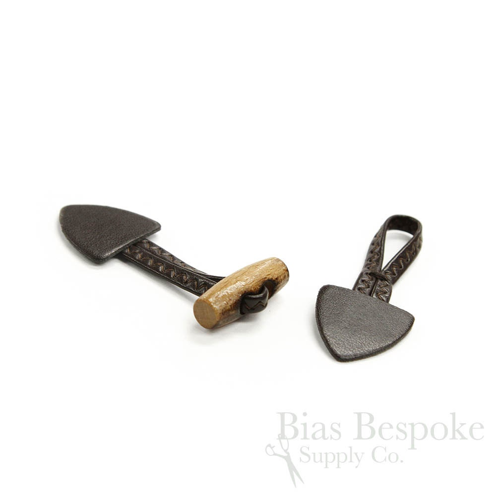 Small Leather Toggle Closures for Children's Clothes, Made in Italy - Etsy