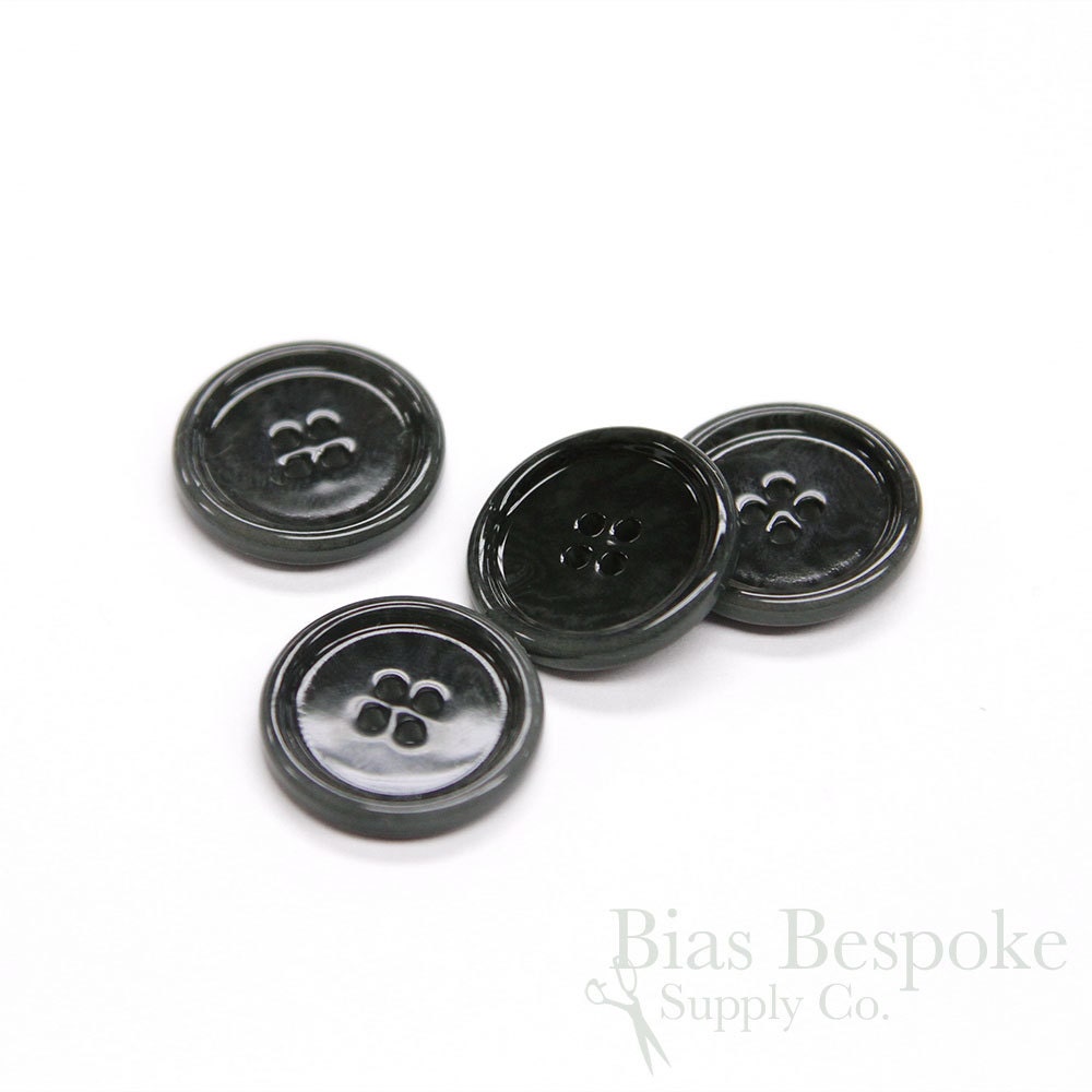 Set of Classic Charcoal Gray Lacquered Corozo Suit Buttons | Etsy