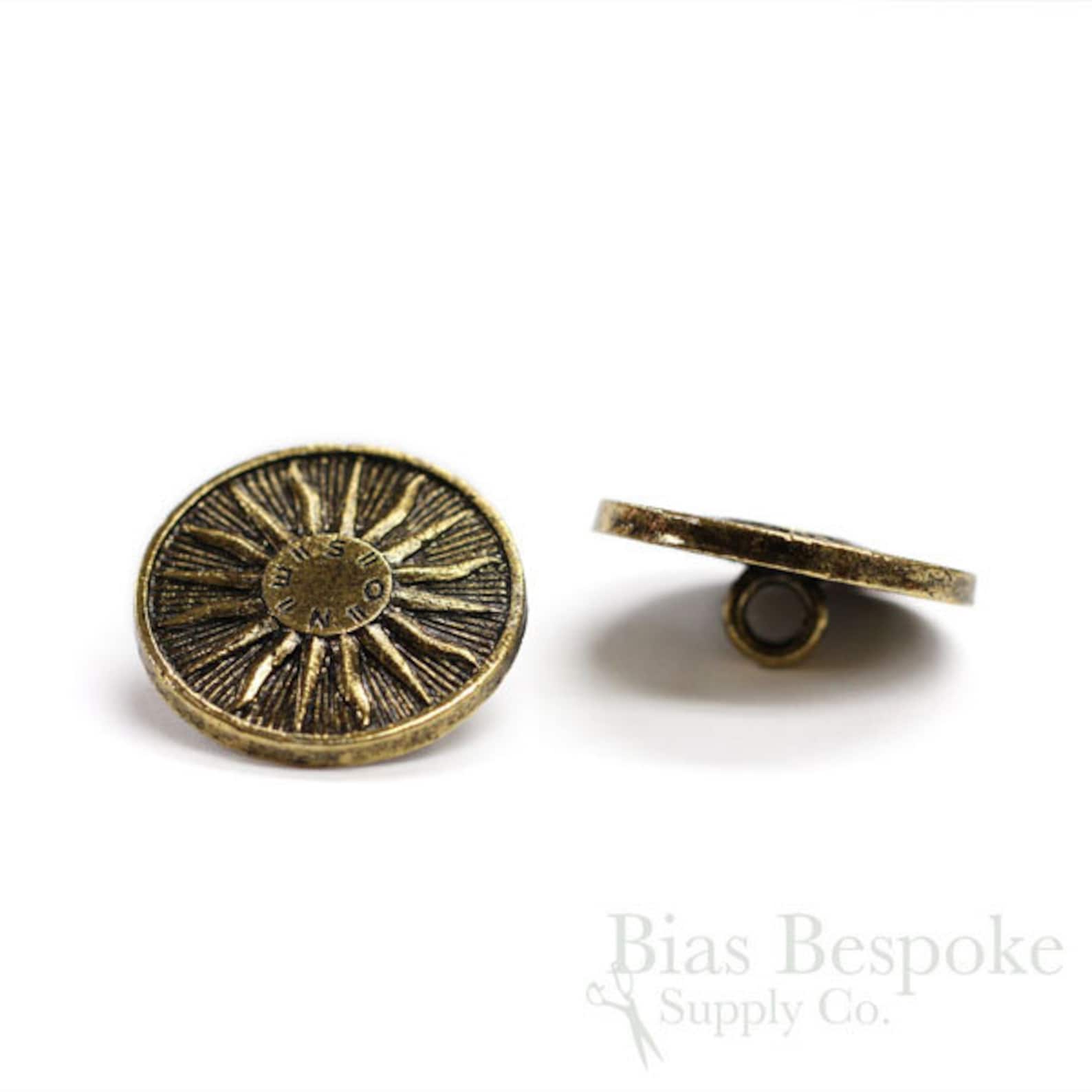 Sets of Antique Gold Sun Compass Buttons, Made in France - Etsy Australia
