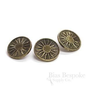 Sets of Antique Gold Sun Compass Buttons, Made in France - Etsy