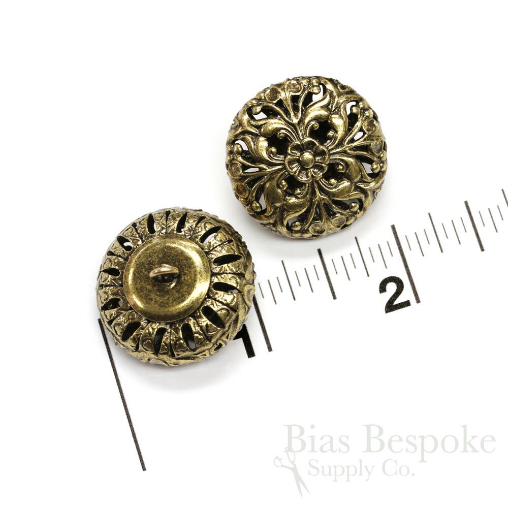 Magnificent Gold Filigree Buttons in Two Sizes Made in France - Etsy