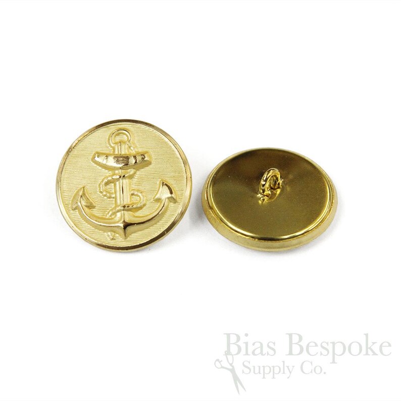 Sets of Handsome Gold Anchor Buttons in Three Sizes, Made in France - Etsy