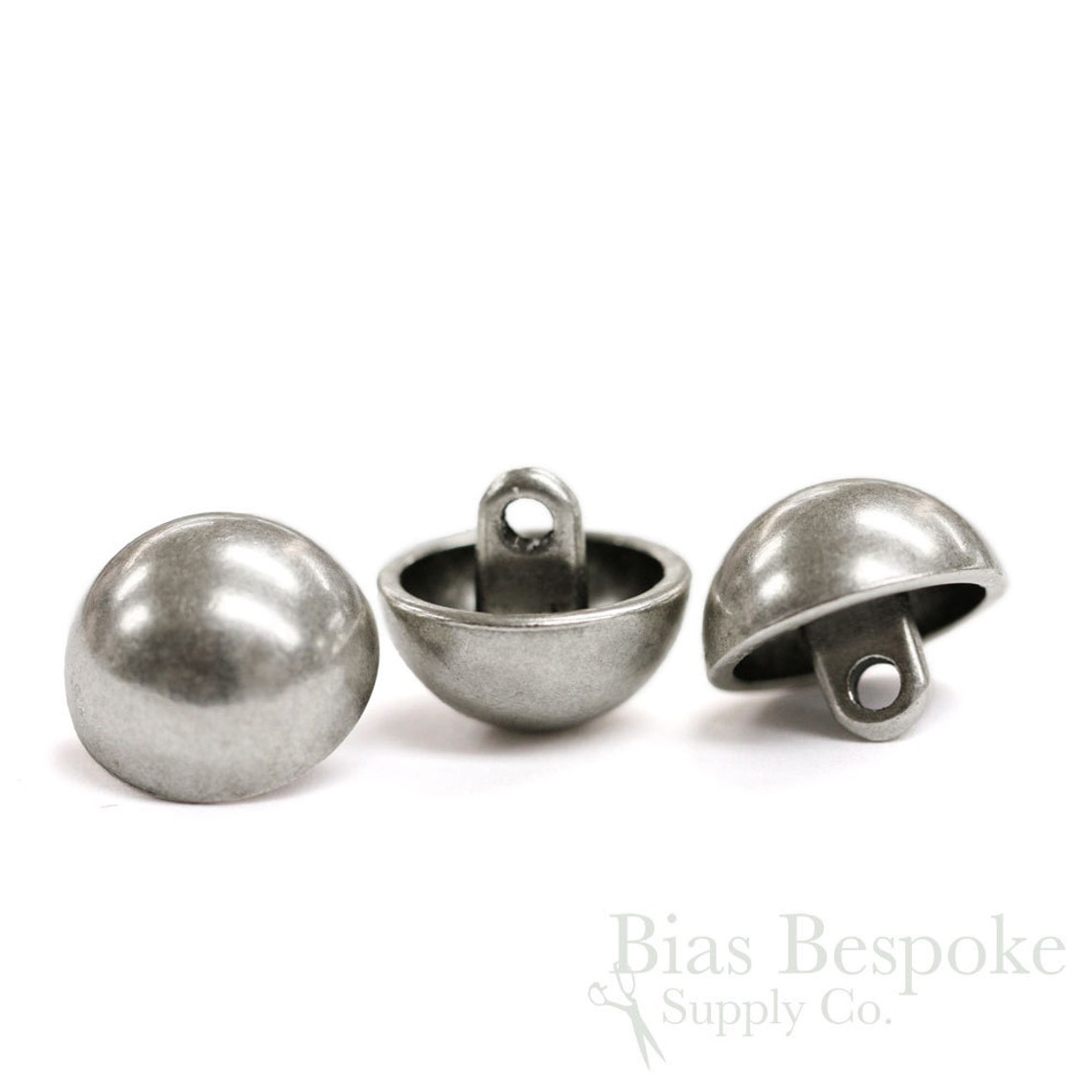 Sets of Gold and Silver Classic Dome Buttons in Two Sizes | Etsy