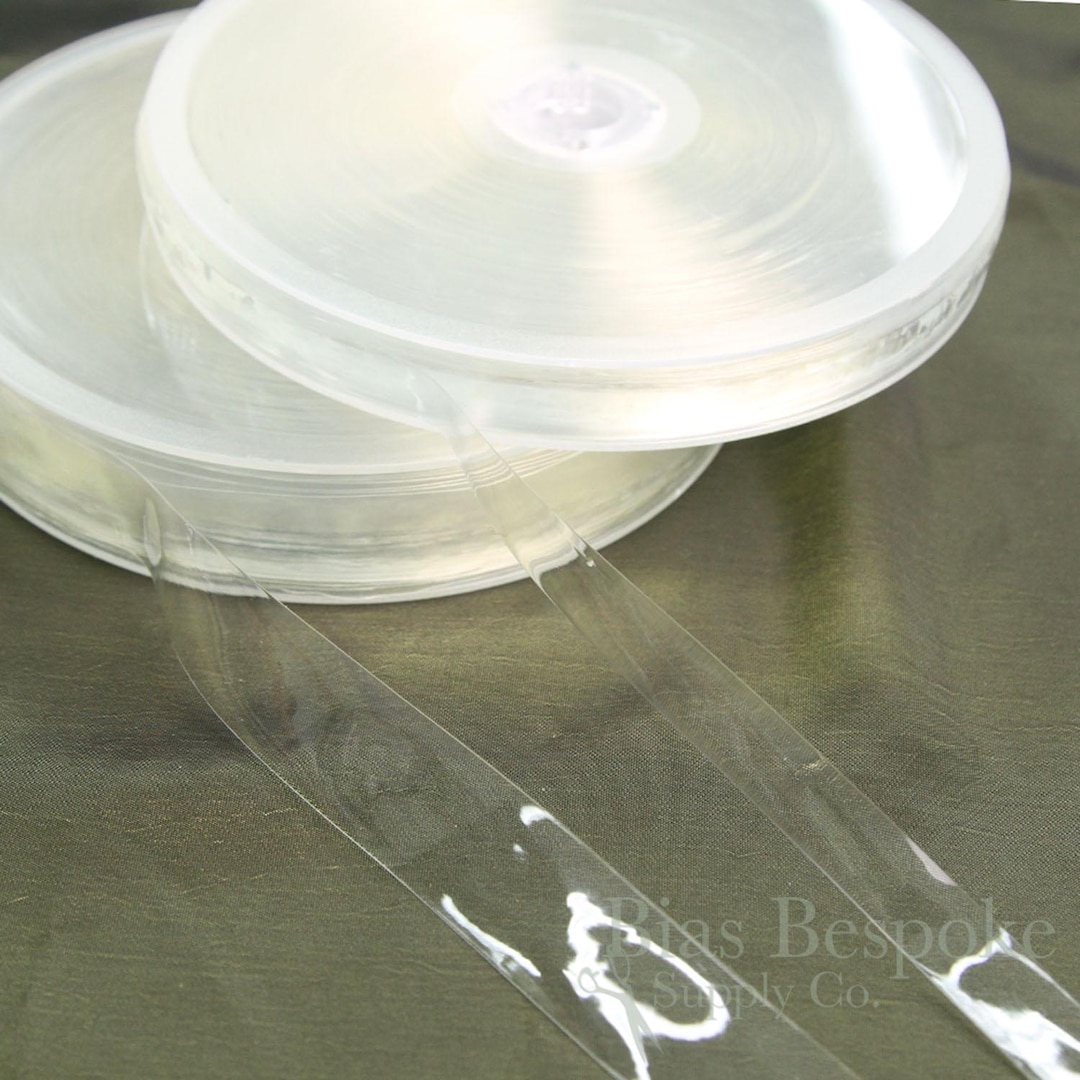 Clear TPU Strap Elastic for Lingerie and Stretch Garments, in 2 Widths ...