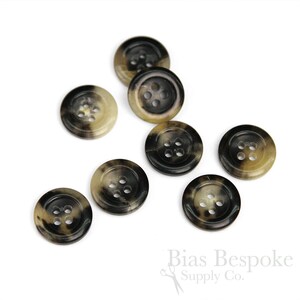 CLOUSEAU Dark and Light Genuine Buffalo Horn Suit and Coat Buttons ...
