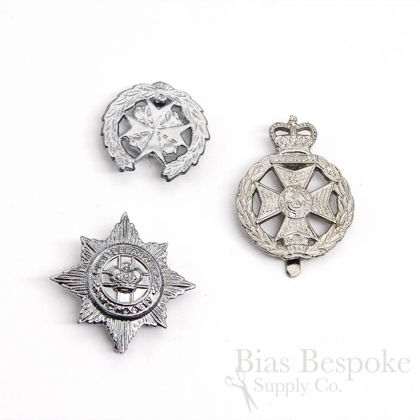 Metal Cap Badges in Three Styles for Costumes - Etsy