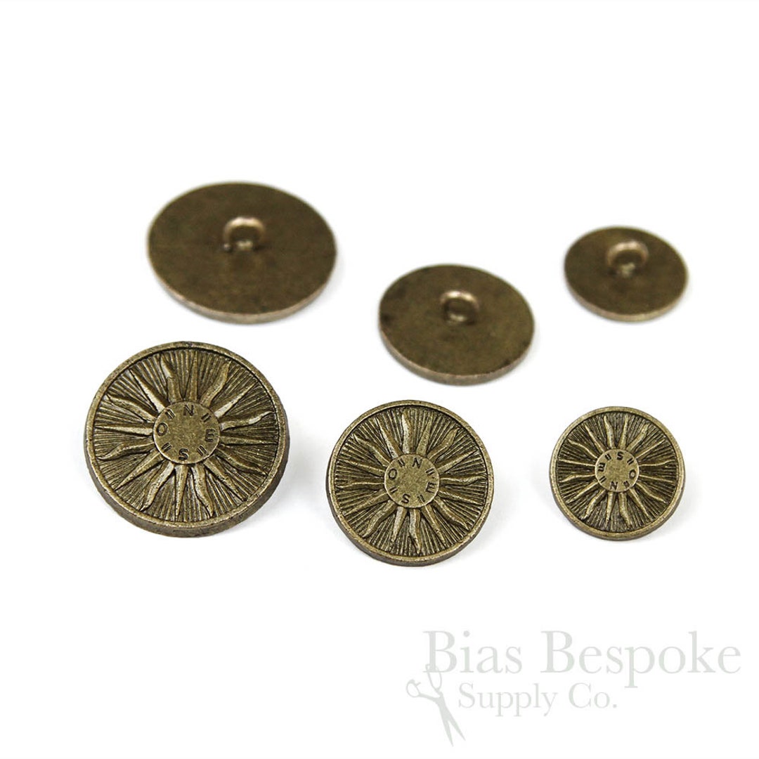 Sets of Antique Gold Sun Compass Buttons, Made in France - Etsy