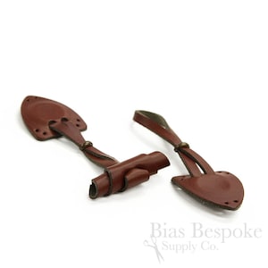 7" Genuine Leather Toggle Closures, Made in Italy - Etsy