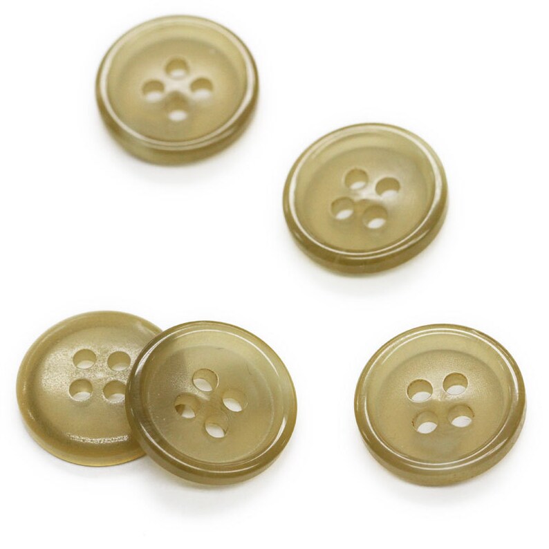 Sets of Translucent Tan Suit Buttons - Etsy