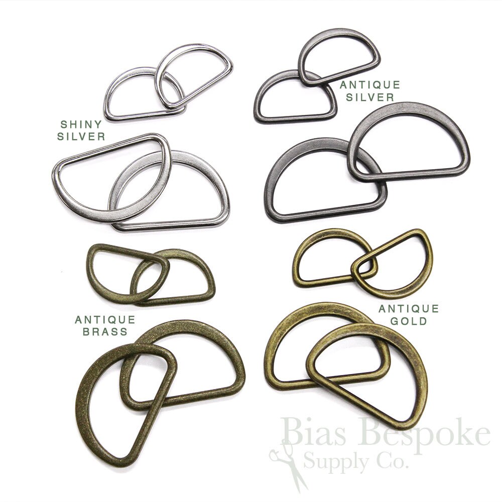 Set of 24 SHI Metal D-rings 20mm 7 Colors Available | Etsy