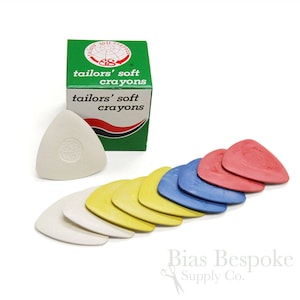 Green Box Tailor's Soft Clay Chalk, White or Colorful, 10 Chalks per ...