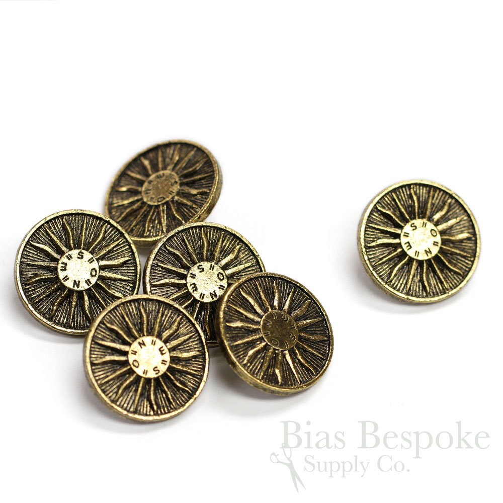 Sets of Antique Gold Sun Compass Buttons, Made in France - Etsy Australia