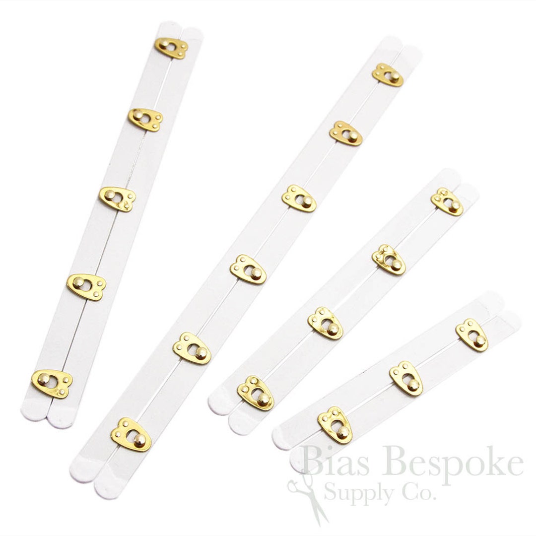 Gold and White Spring Steel Corset Busks, 12 Sizes Available - Etsy