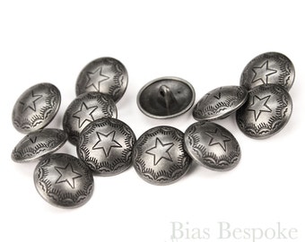 Star Metal Buttons - Etsy