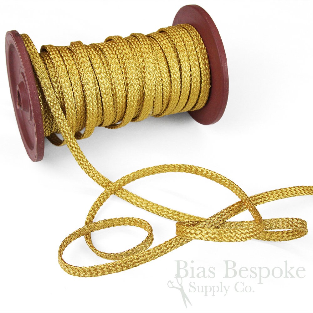 LULLY 7mm Plaited Metallic Flat Cord (for Loops and Curves) - Etsy