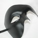 Blue Half Face Phantom Masquerade Mask - Etsy