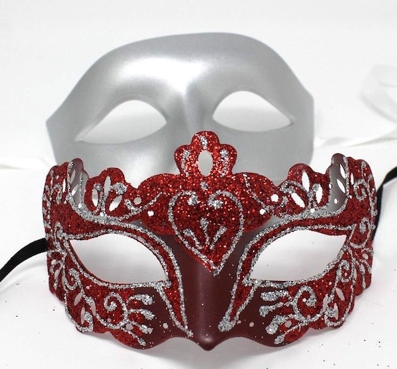 Masques De Mascarade Masculins En Argent Masquerade Party Banque